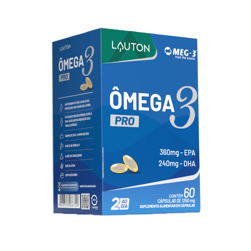 Ômega 3 Pro 60 cápsulas – Lauton - Armazém Pura Saúde
