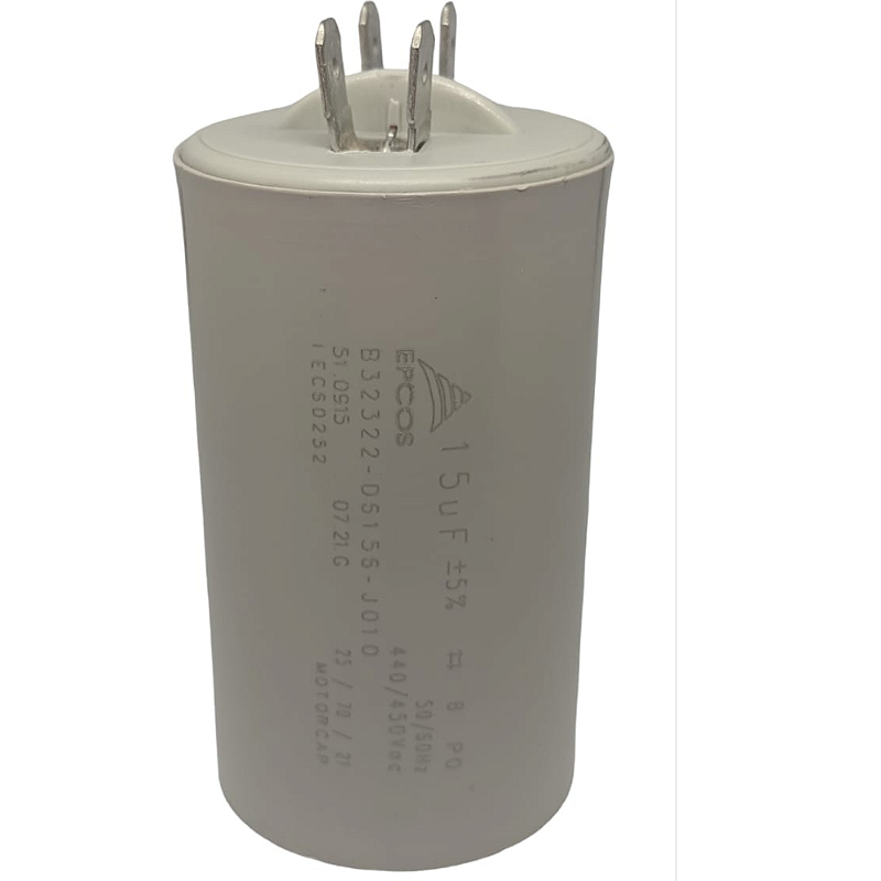 CAPACITOR PPM 15UF 440/450VCA 5% B32322-D6156-J010 FAST-ON EPCOS - RS ...