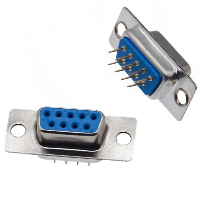 CONECTOR DB9 FEMEA 180° PCI - RS COMPONENTES ELETRÔNICOS