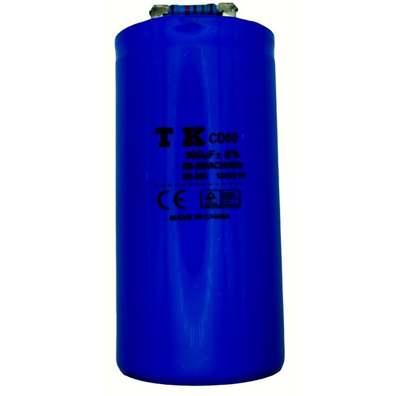 CAPACITOR MOTOR START 300UF 220/250VCA 50X100MM FAST-ON CD60 - RS ...