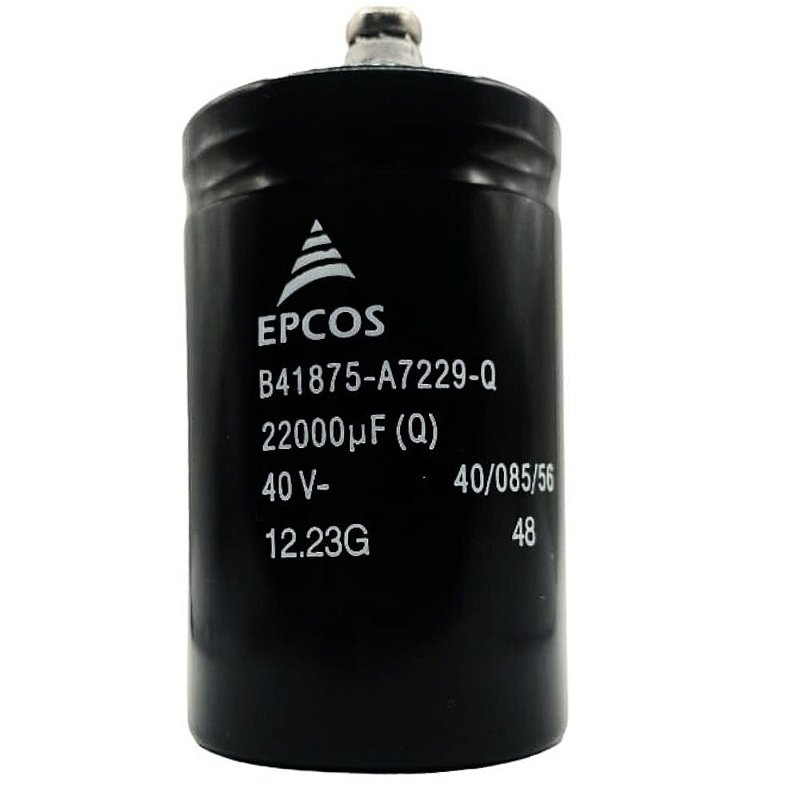 CAPACITOR GIGA-ELCO 22.000UF 40V B41875A7229Q 50X80MM EPCOS - RS ...