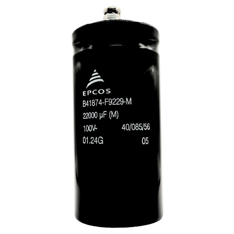 CAPACITOR GIGA-ELCO 22.000UF 100V B41874F9229M 50X105MM EPCOS - RS ...
