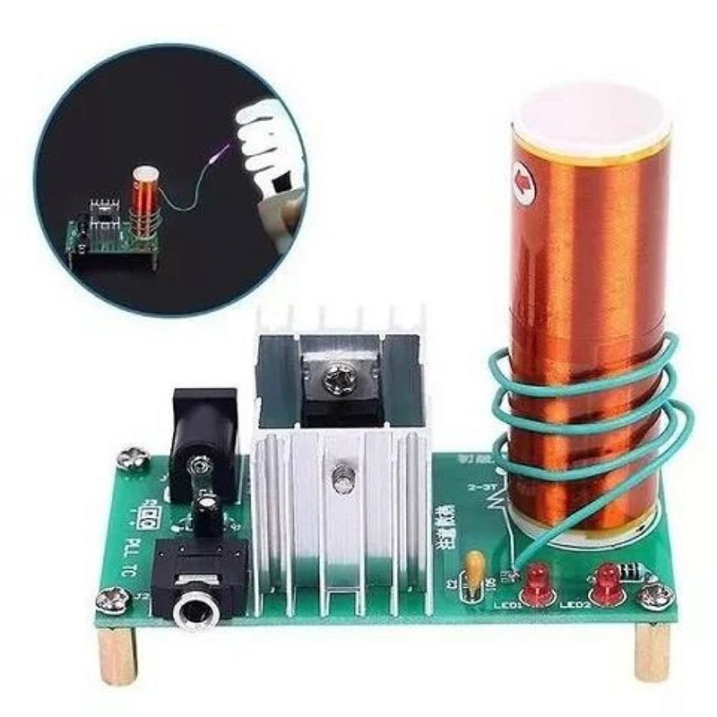 MINI BOBINA DE TESLA 15 ˜ 24v - RS COMPONENTES ELETRÔNICOS
