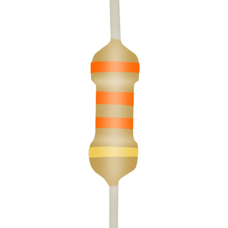 RESISTOR CR25- 33K 1/4W 5% TAPE A - RS COMPONENTES ELETRÔNICOS
