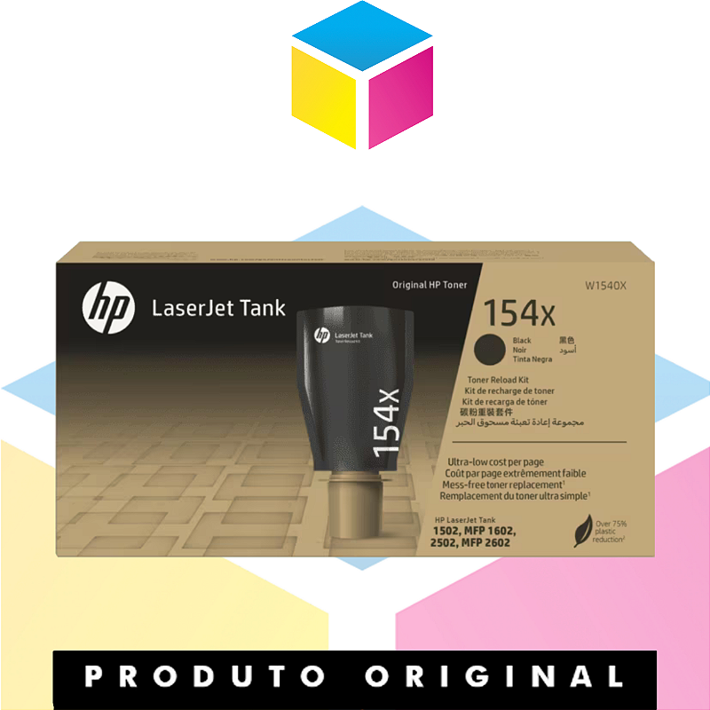 Kit de Recarga de Toner HP 154X LaserJet Tank Original W1540X | Preto ...