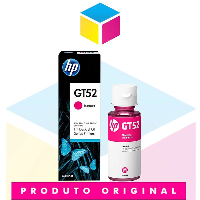Tinta HP original GT 52 GT 52 C M0H 54 AL Magenta - THS DISTRIBUIDORA