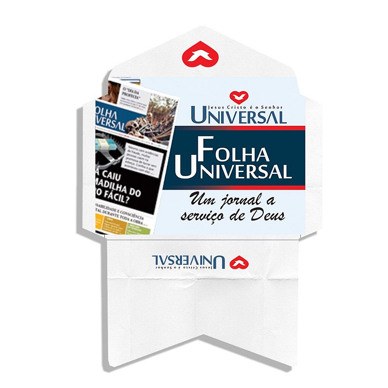 Mini envelope FOLHA UNIVERSAL 250 unidades - Novo Israel - Matérias ...