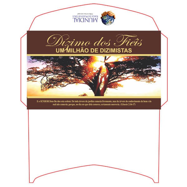 Envelope Dízimo dos Fiéis Aberto IMPD (100 unidades) - Novo Israel ...