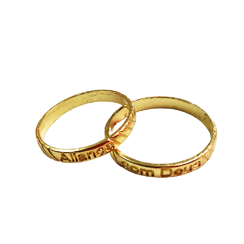 Aliança com Deus dourada (50 unidades) - Novo Israel - Matérias evangélicos