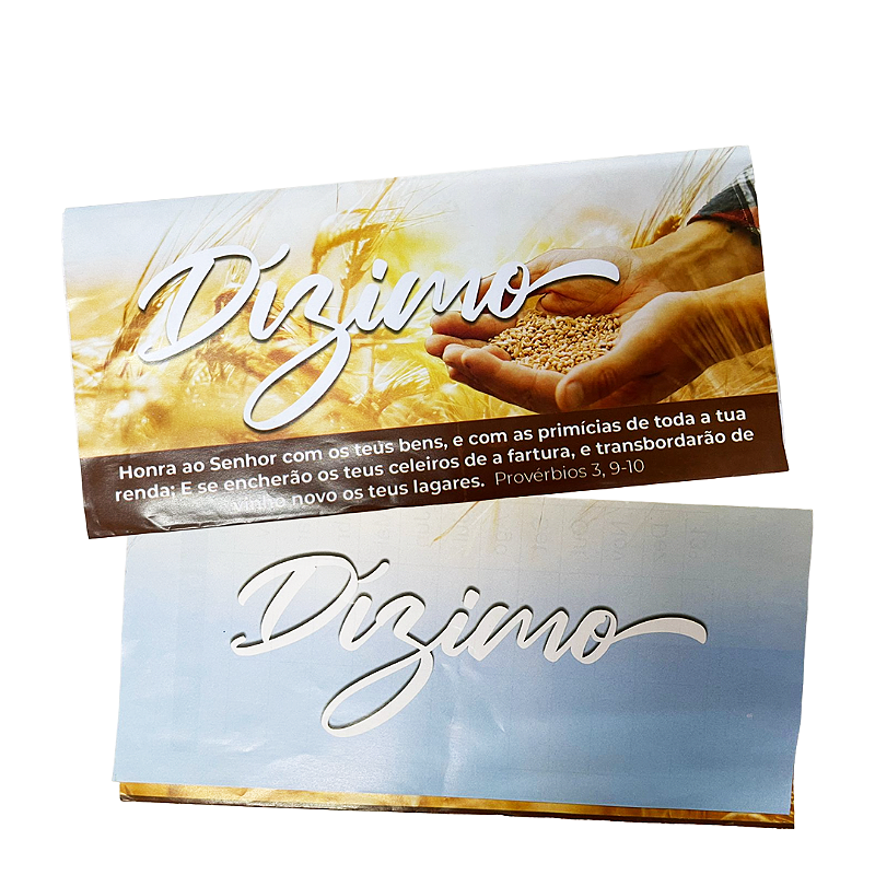 Envelope Anual Dizimo Grande Colado - 100 unidades - Novo Israel ...