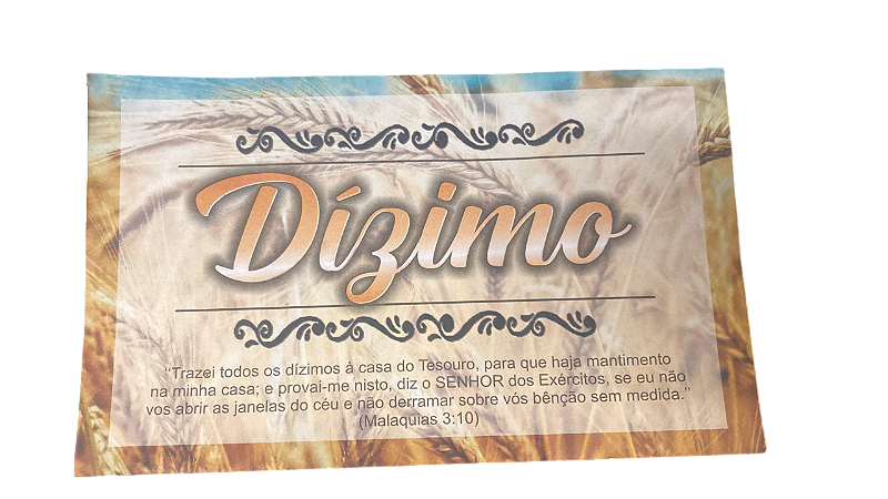 Envelope Dizimo Igrejas Colado 100 unidades - Novo Israel - Matérias ...