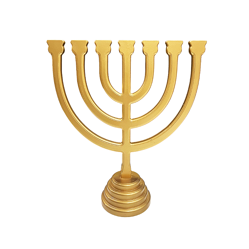candelabro de Madeira Dourado Altar 62 cm - Novo Israel - Matérias ...