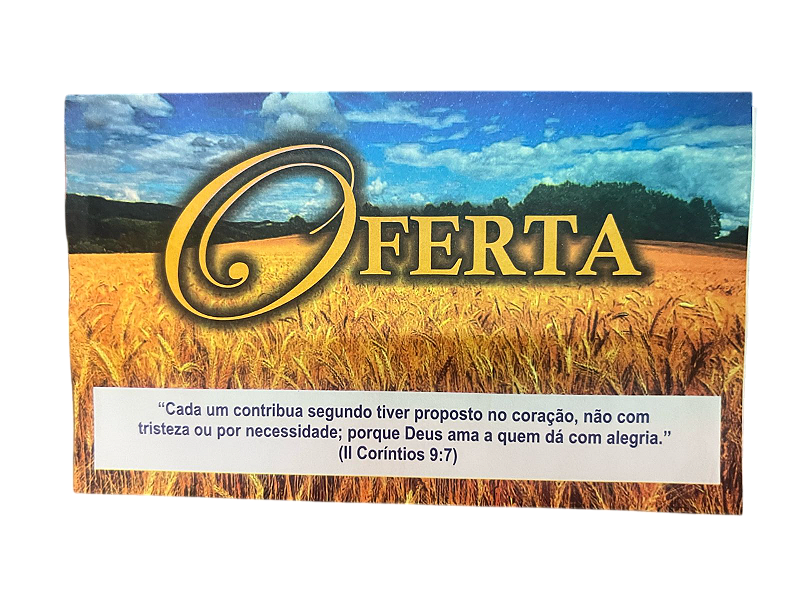 Envelope Oferta campanha igreja 100 unidades - Novo Israel - Matérias ...