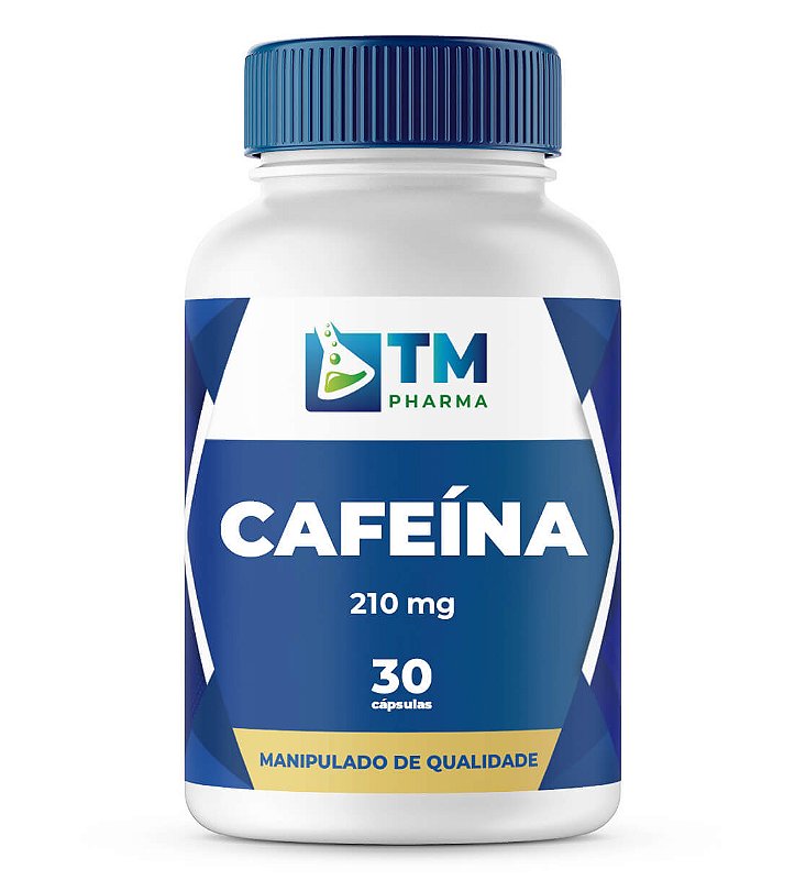 Cafeína 210mg 30 Cáps – Energia, Foco e Termogênico - TM Pharma ...
