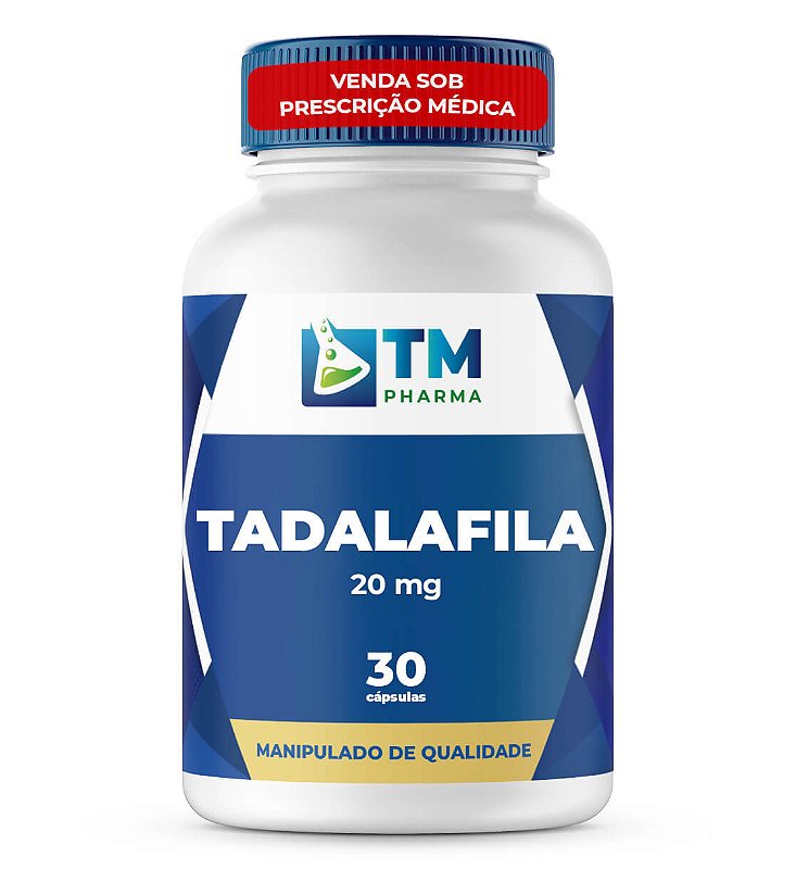 Tadalafila 20mg 30 Cáps - Potência e Confiança - TM Pharma - Farmácia ...