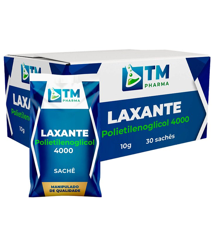 Laxante Polietilenoglicol 4000 10g c/30 - Intestino Solto - TM Pharma ...