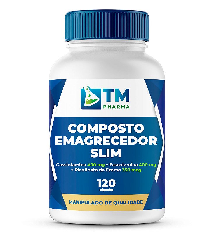 Composto Slim 120 Cáps – Emagrecedor Natural e Termogênico - TM Pharma ...