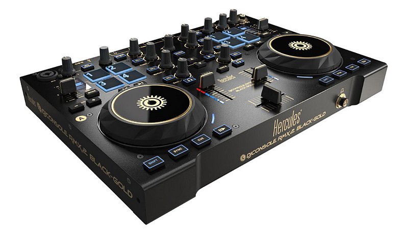 Controlador Hercules Console RMX2 com Virtual DJ Black-Gold ...
