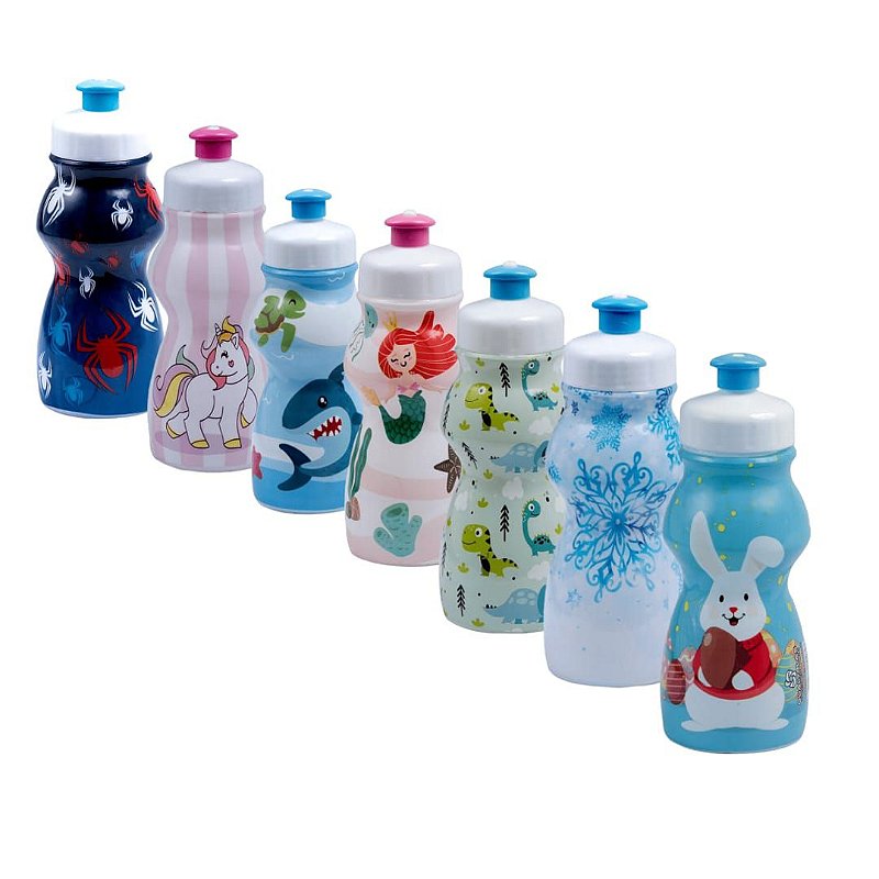 Garrafinha Garrafa Squeeze Infantil Estampada 250ml - Avanci Brasil