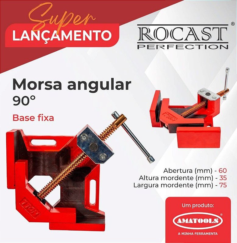 Morsa Angular 90° 3' - Monfer Ferramentas