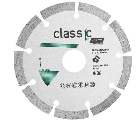 Disco diam. 4' segmentado classic norton - Monfer Ferramentas