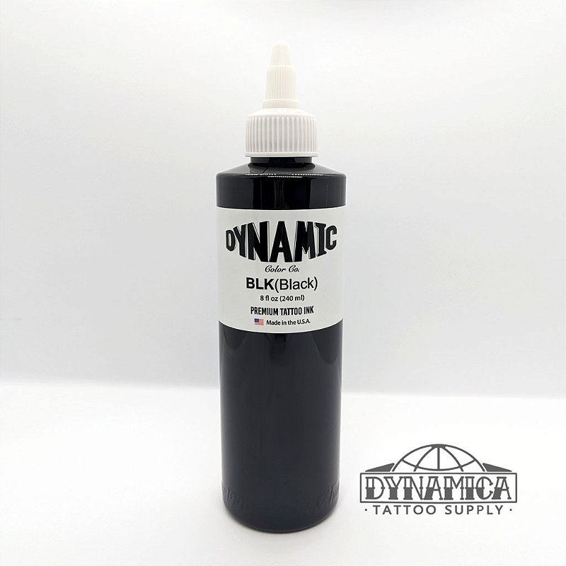 Tubo Dynamic Black - BLK - Tinta Preta para tatuagem- 240ml - Dynamica ...