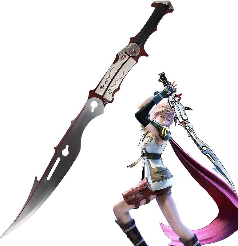 Espada Final Fantasy Yongli Lightning Blazefire Gunblade Em Aço - Tenda ...