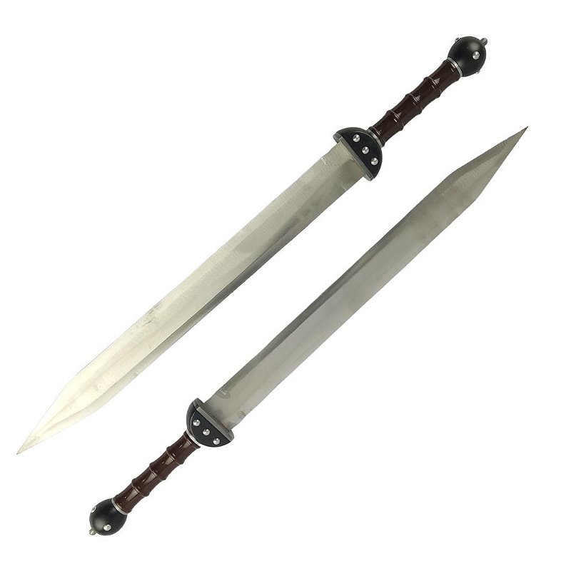 Espada Dupla Gladius Máximos Gladiador Romano Bainha Costas Em Aço ...