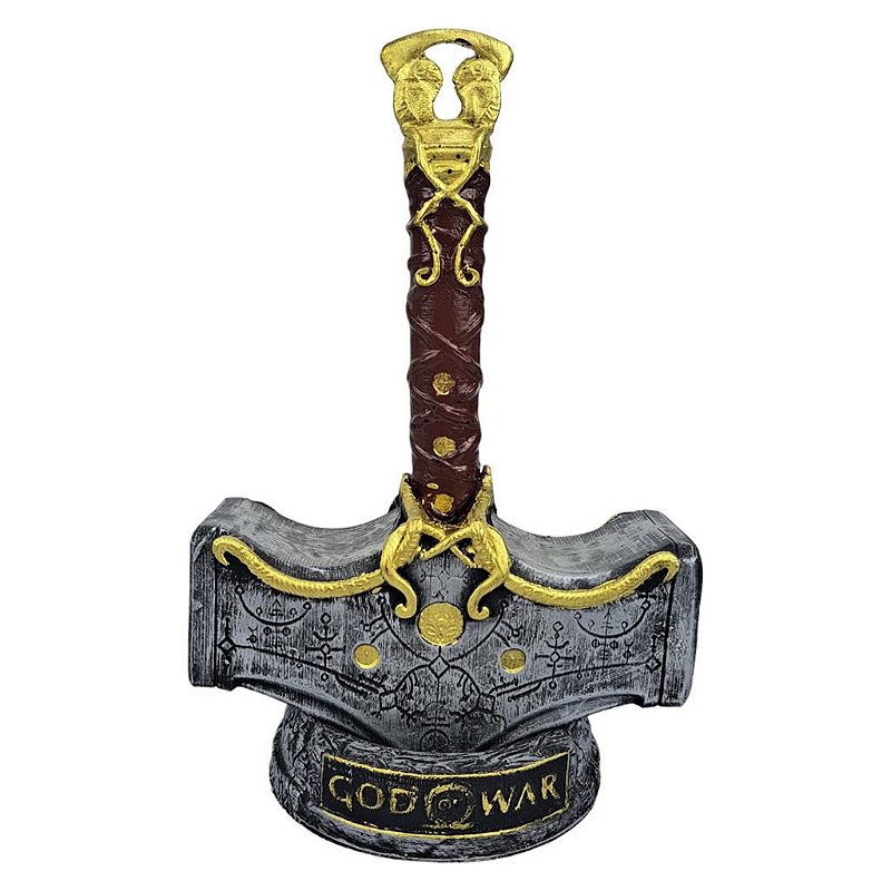 Martelo Thor God Of War Mjolnir Kratos Resina - Tenda Medieval