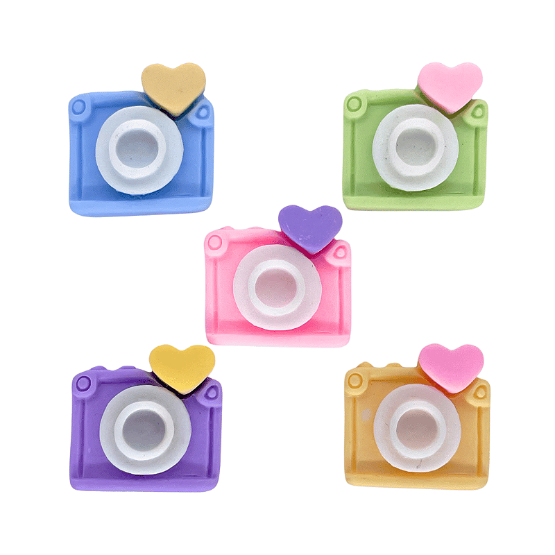 Aplique de Resina Câmera Fotográfica Coração Candy - Brilhos e Artes ...