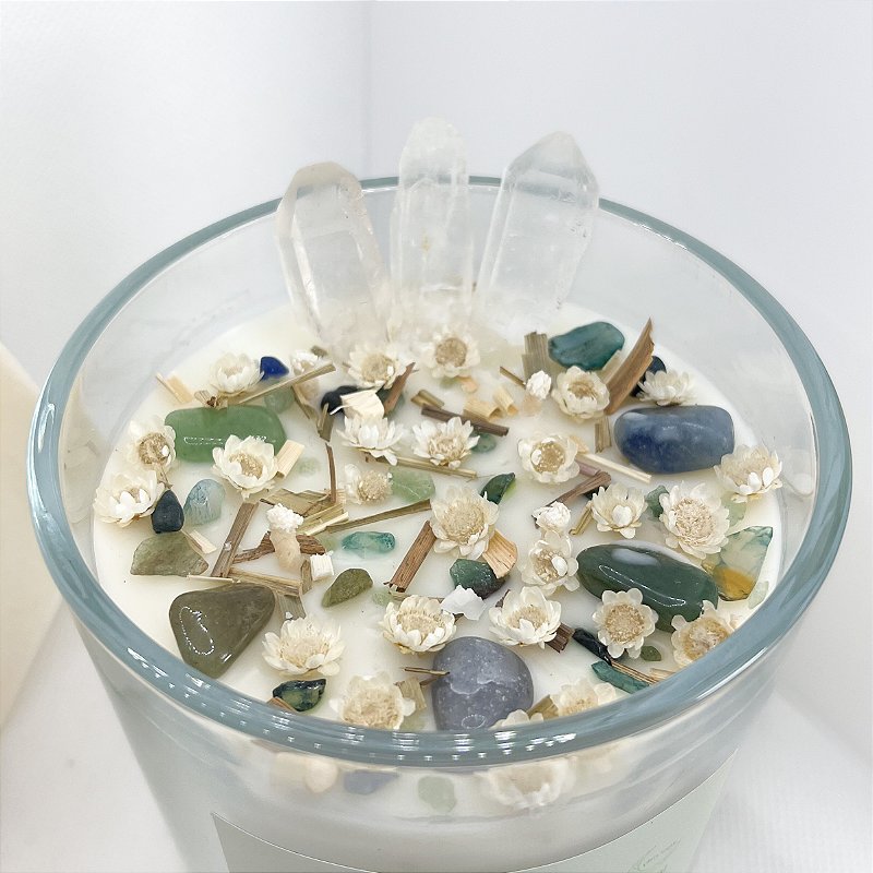 Vela Aromática Capim Limao 350g - 100% Cera Vegetal - Elfa Zen