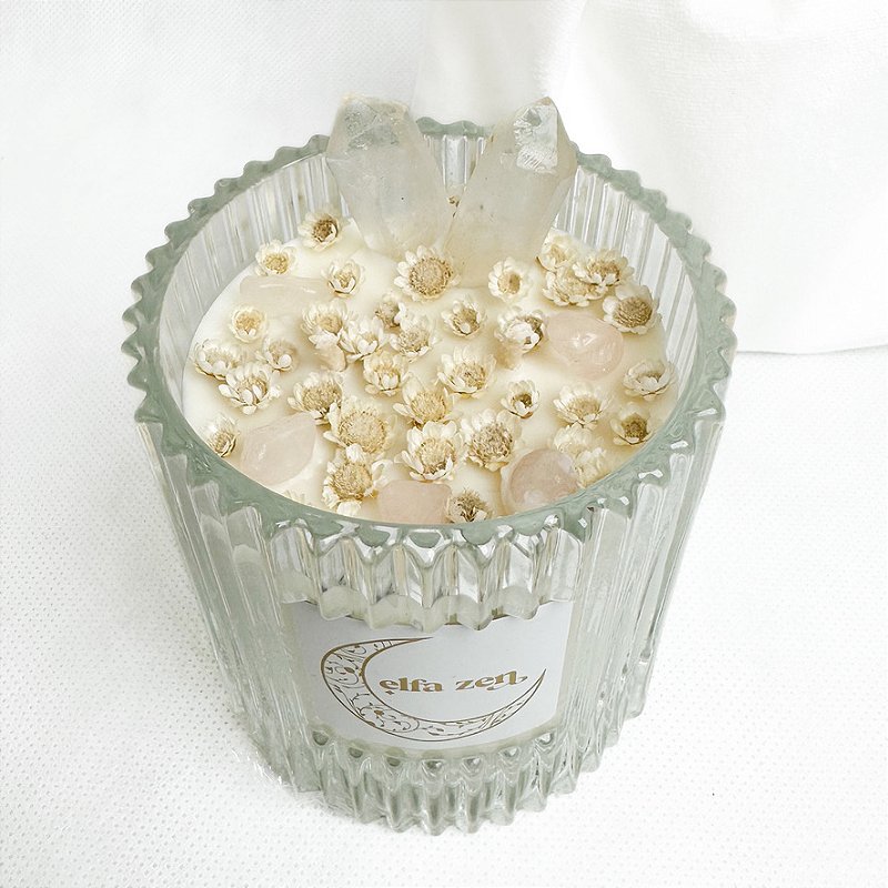 Vela Aromática Baunilha 250g - Cera Vegetal - Elfa Zen