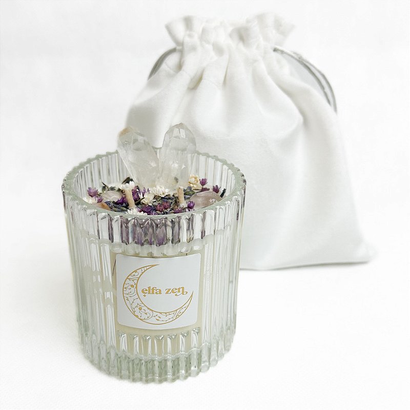 Vela Aromática Lavanda 250g - Cera Vegetal - Elfa Zen