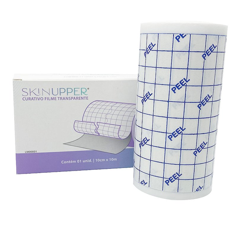 Curativo Filme Transparente Rolo 10cm x 10m Skinupper - ACHealth