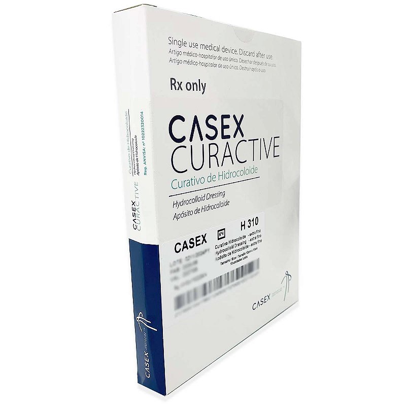 Curativo de Hidrocoloide Extra Fino 10x10 Casex 10 Unidades - ACHealth