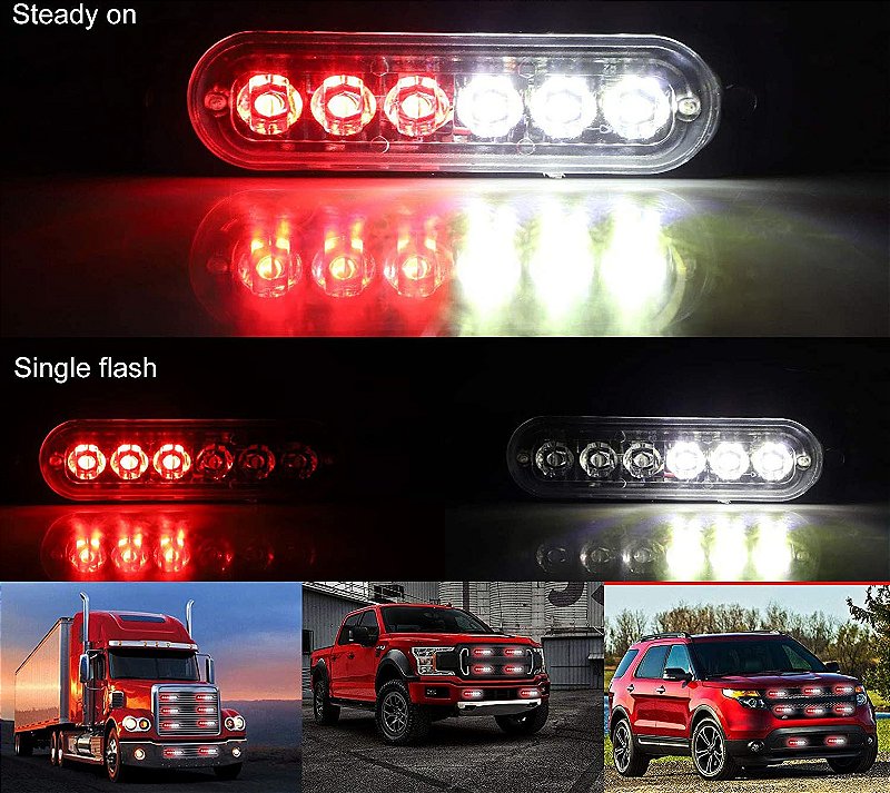 Strobo Estrobo Led Policia Pm Carro Rocan Ronda Alerta Luz - Strobos ...