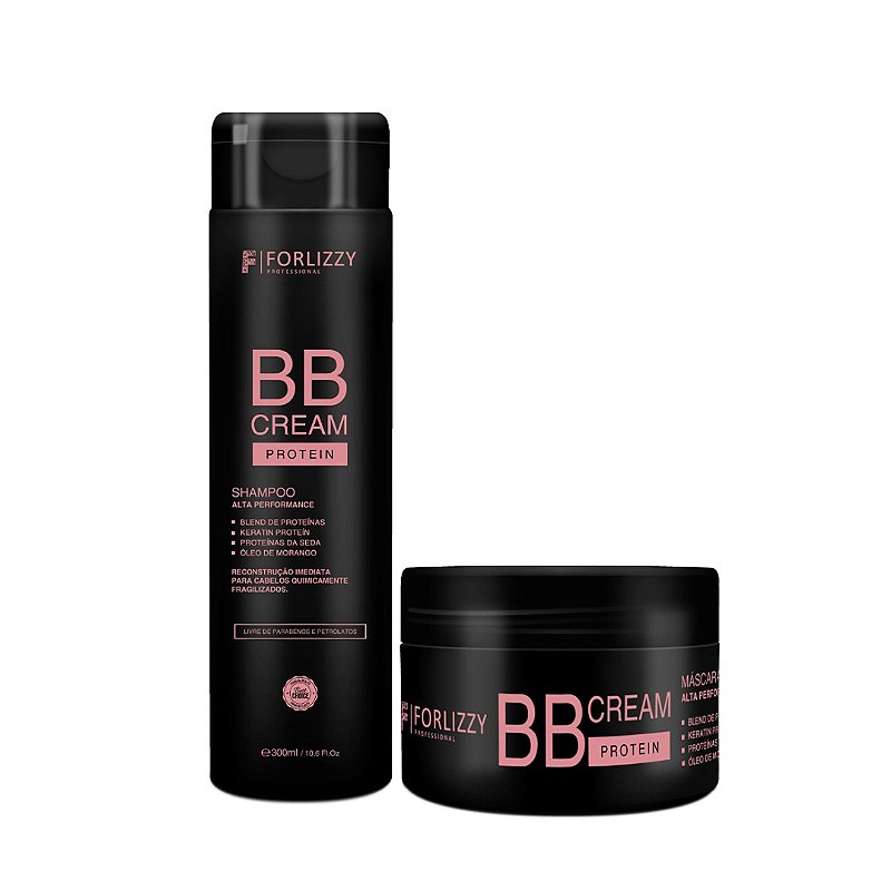 Kit BB Cream Shampoo 300l + Máscara 300g - Forlizzy Professional