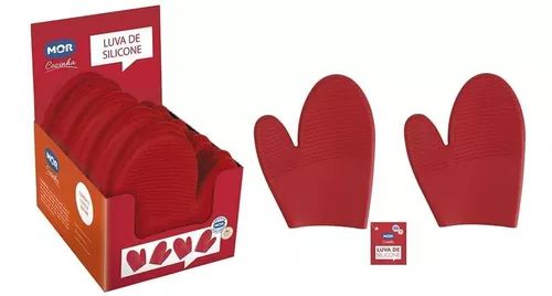 LUVA DE SILICONE BASIC MOR 1 UN - Ângulo Embalagens