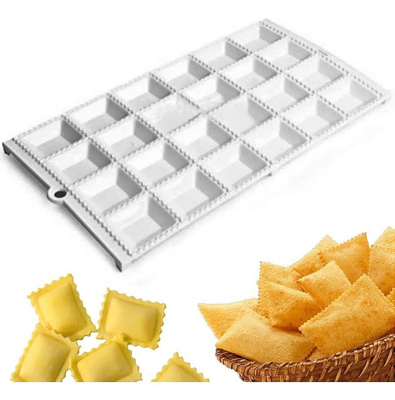 FORMA RAVIOLI/MINI PASTEL INJETEMP BRANCA - Ângulo Embalagens