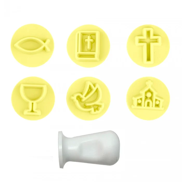 KIT CARIMBOS BATIZADO AMARELO - Ângulo Embalagens