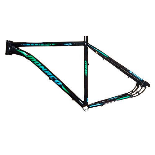 Quadro Bicicleta Bike MTB Monaco Storm 29x17 Pt/Az/Vd - Loja Cross Bike ...