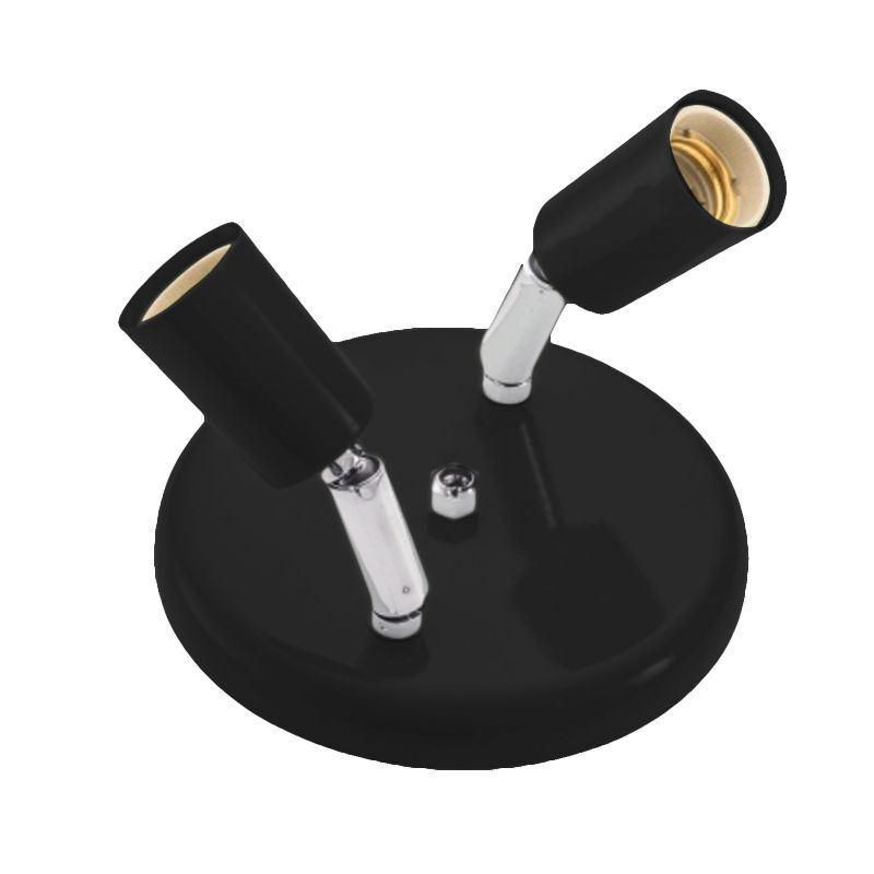 Spot Alumínio Duplo Dital 421/2 Preto - PraCasa Lorenzet