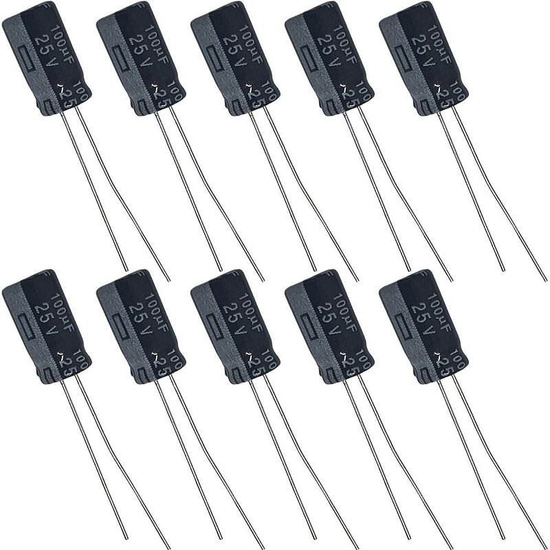 Capacitor eletrolítico 100uF 25V 105°C - Elco 25V 100mF - Smartcomp seu ...