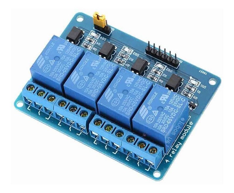 Módulo Rele - 4 Canais - 5V/10A - Smartcomp seu fornecedor confiável ...