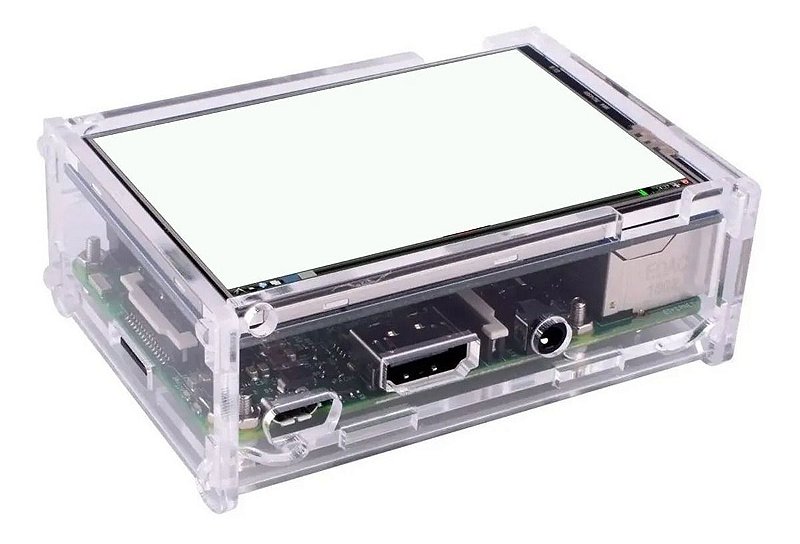 Case Para Raspberry Pi 3 E Display 3,5" De Acrilico Incolor - Smartcomp seu fornecedor confiável ...