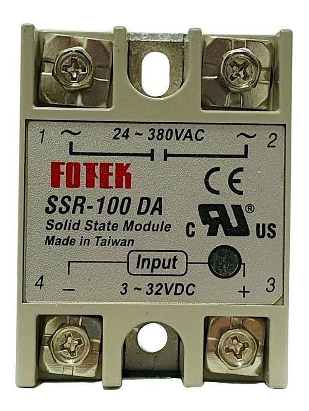 Rele De Estado Solido Ssr-100Da 100A 380V 3-32V - Fotek - Smartcomp seu ...