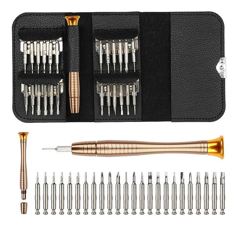 Kit De Chaves Precisão 25 Em 1 Profissional Estojo Multiuso - Smartcomp ...