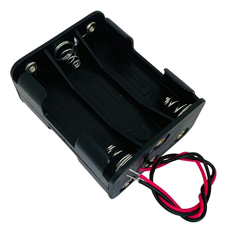 Suporte Porta 6 Pilhas Aa Com Rabicho 3x3 Para Projetos - Smartcomp seu ...