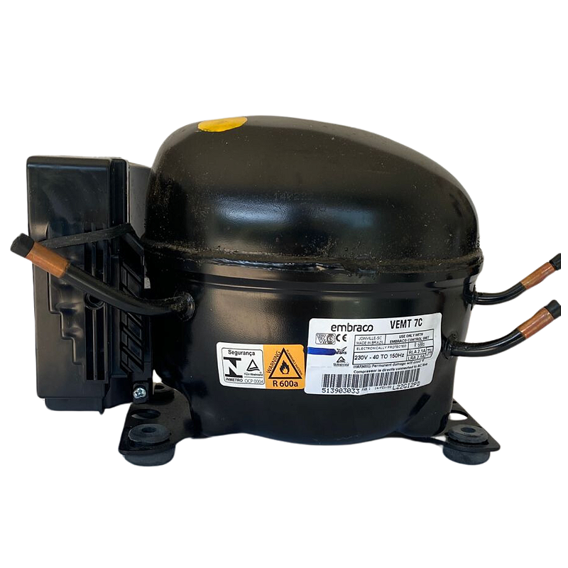 COMPRESSOR EMBRACO ELECTROLUX VEMT07C INVERTER 110v A15005301 ...
