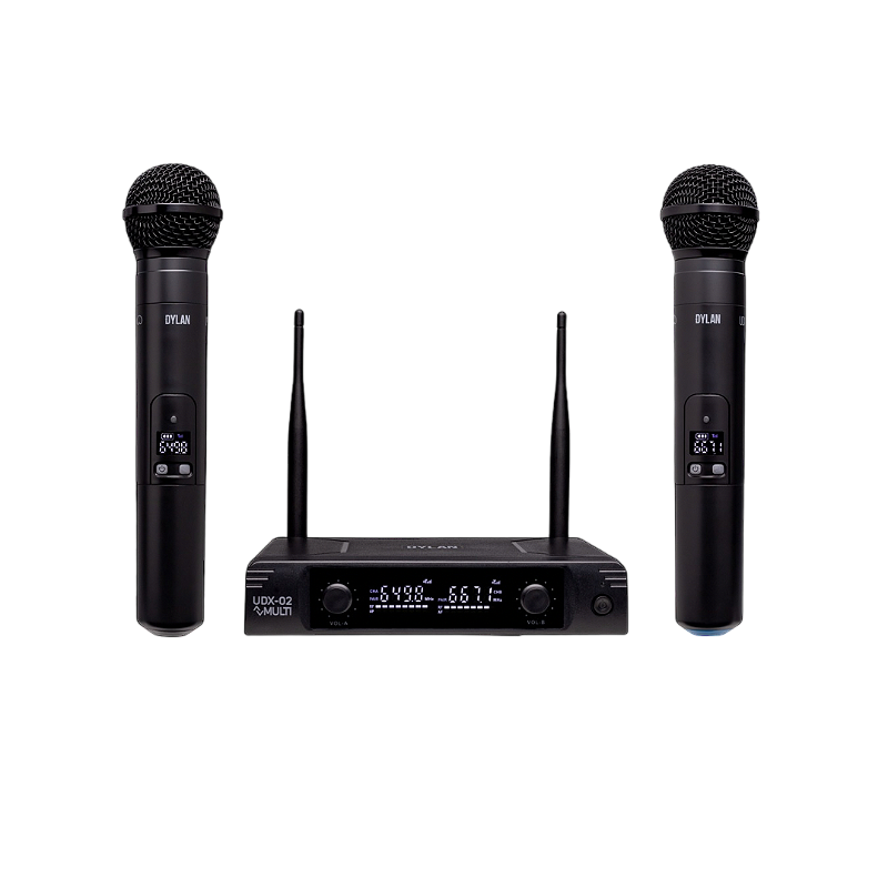 Microfone Sem Fio Uhf Dylan UDX-02 MULTI - Audiomax Instrumentos Microfone Sem Fio Uhf Dylan UDX-02 MULTI - Audiomax Instrumentos